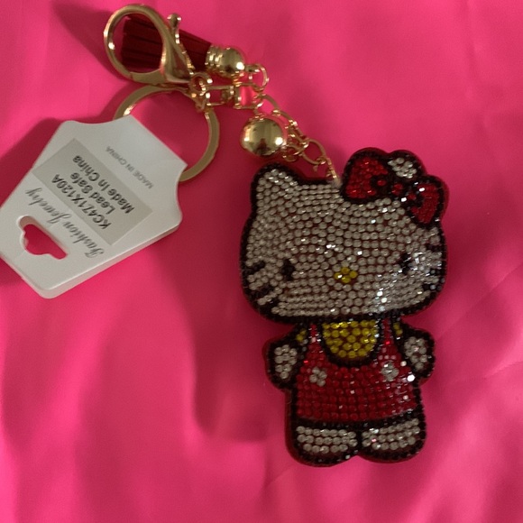 Hello Kitty | Accessories | Hello Kitty Rhinestone Keychain | Poshmark